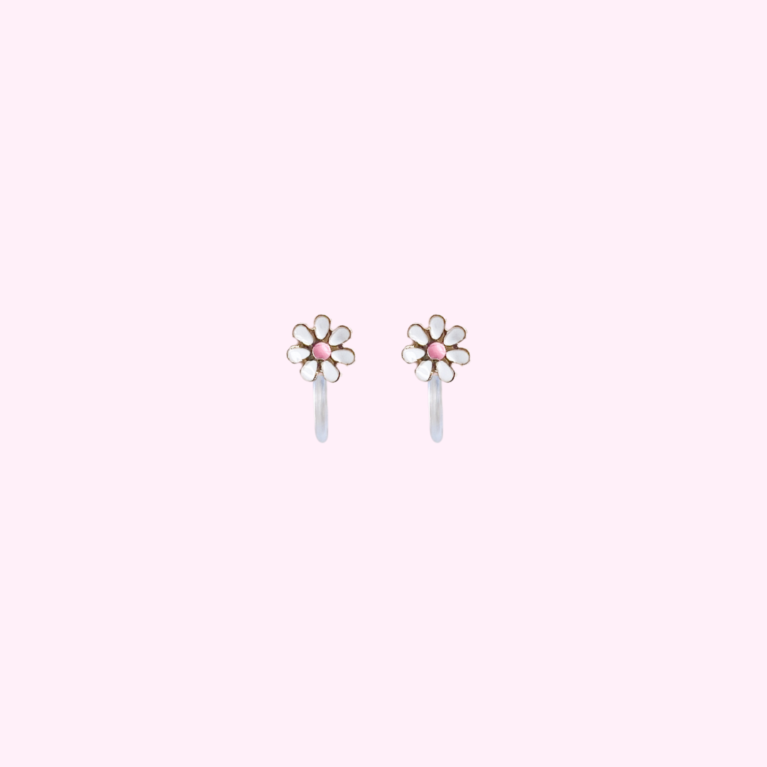 Clip oorbellen Cute Daisy